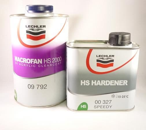 Lechler 09792 2k HS Clearcoat+00327 Speedy Hardener(6L KIT ...