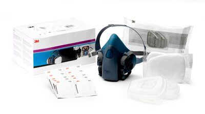 3M 06782 Medium Half Mask Starter Kit 6000 7500 - Colourtone Ltd