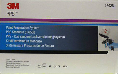 3M 16026 PPS Lids & Liners 650ML (Box 50 Lids & Liners) - Colourtone Ltd