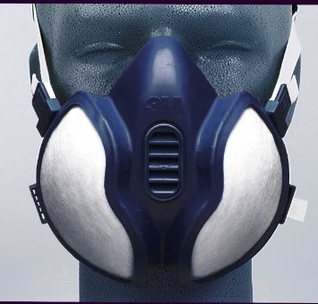 3M 06941+ Disposable Fly Gas & Vapour mask FFP1P2D - Colourtone Ltd