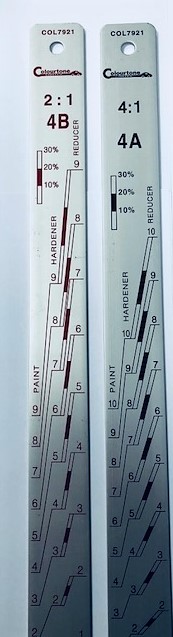 Paint Measuring/Mix Stick 2:1/4:1 - Colourtone Ltd