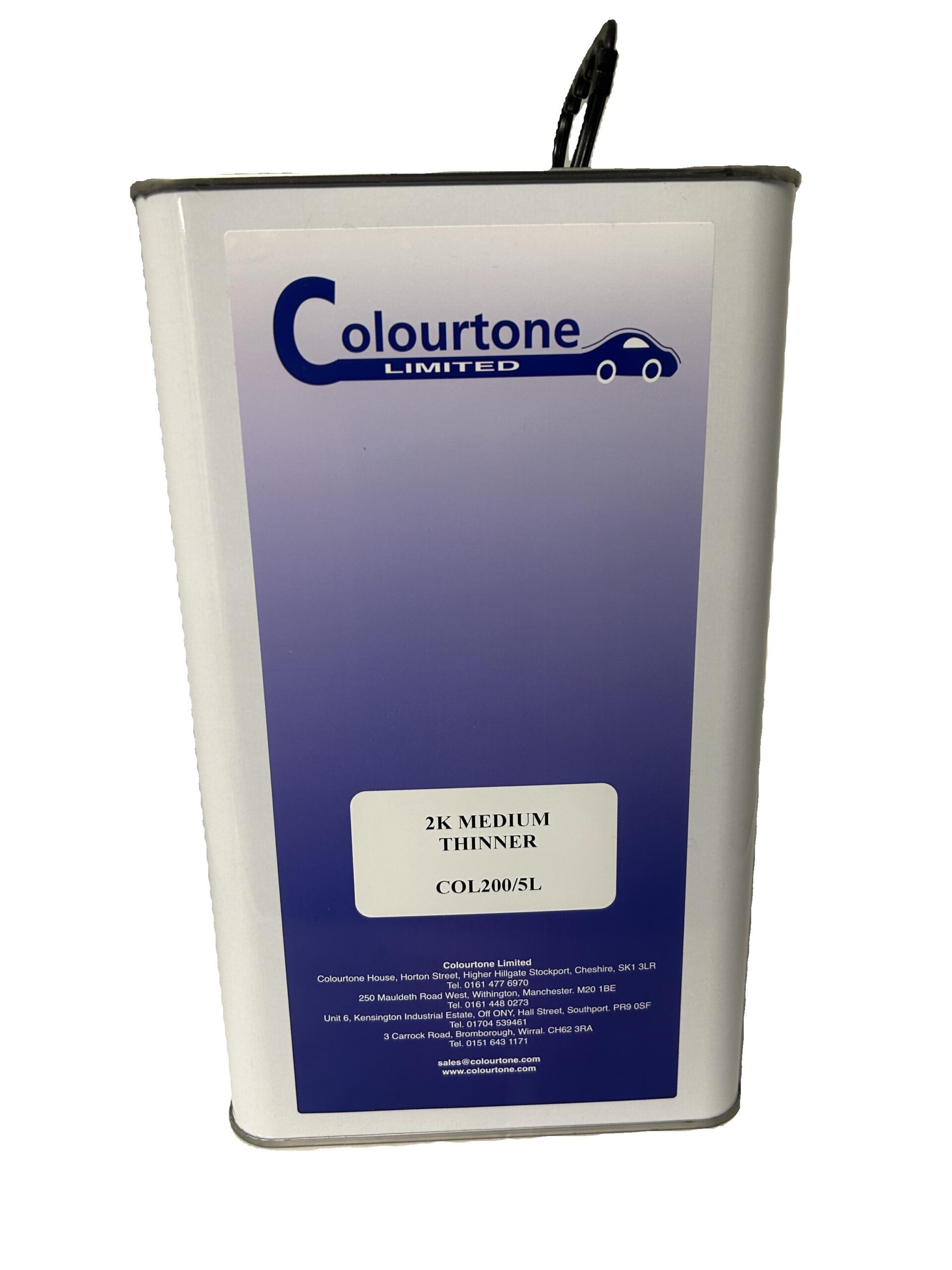 2k Acrylic Medium Thinner 5L COL200/5L - Colourtone Ltd