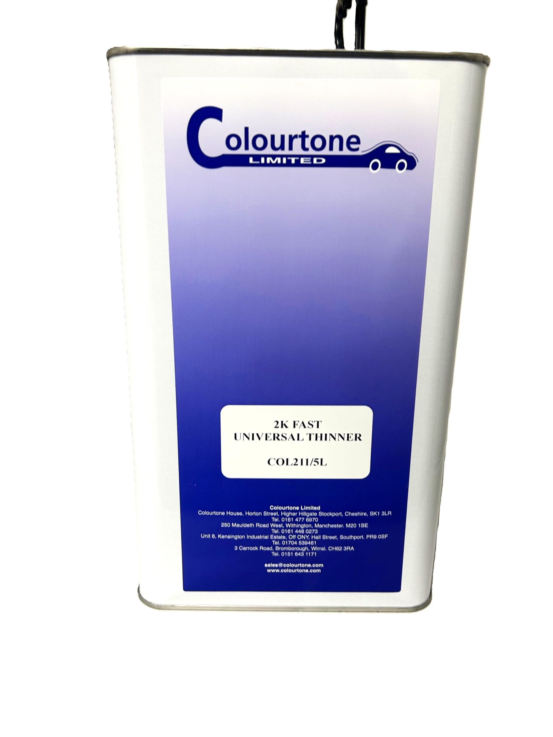 2k Acrylic Fast Thinner 5L COL211/5L - Colourtone Ltd