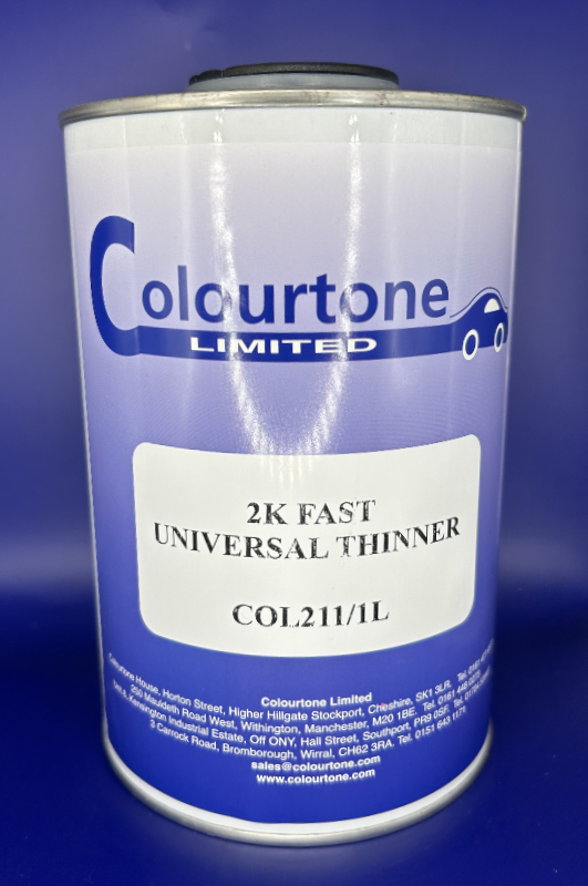2k Acrylic Fast Thinner 1 Litre COL211/1L - Colourtone Ltd