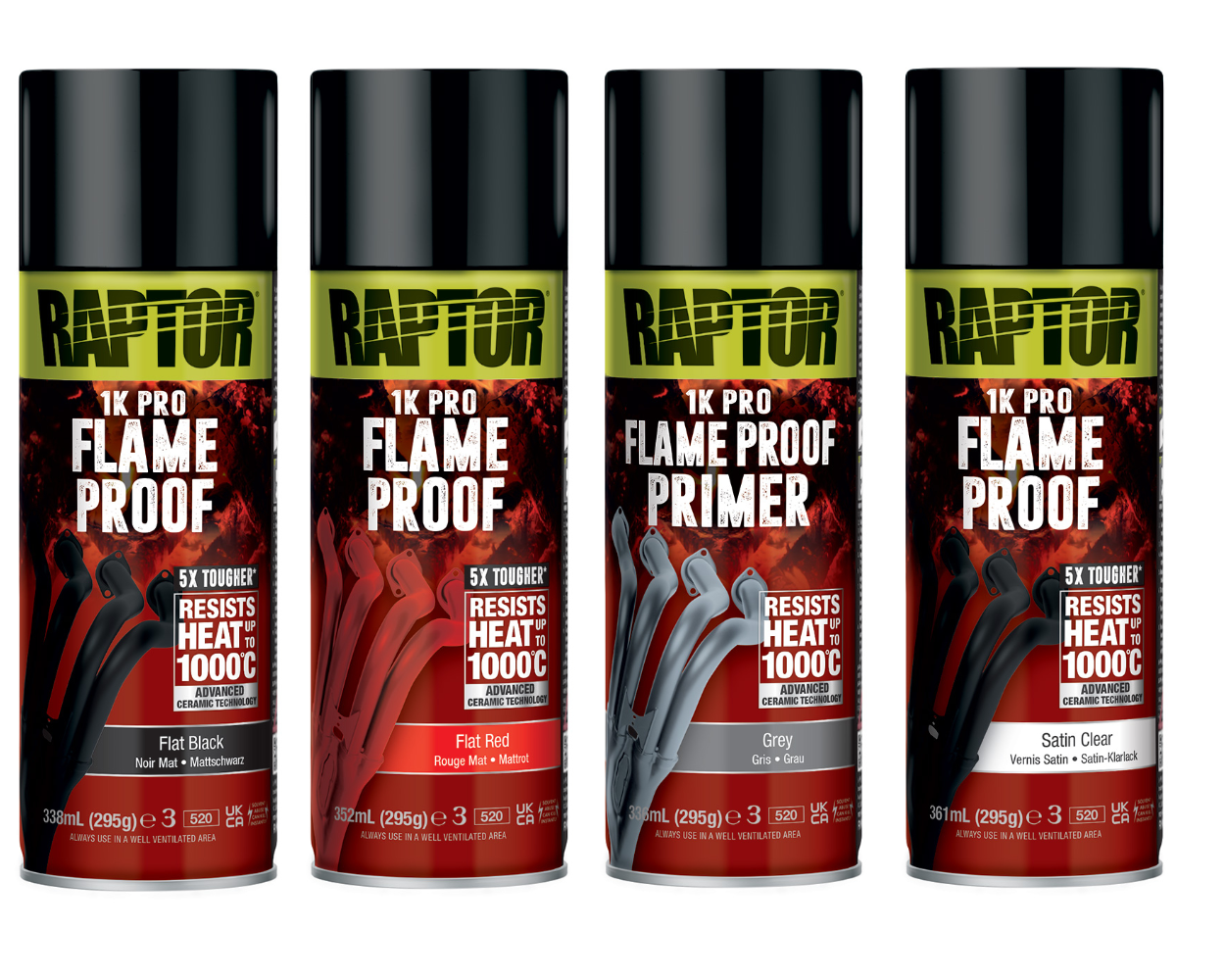 Flame Proof Paint Aerosol 1000°C 295g - Colourtone Ltd
